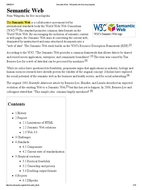 pdf semantic web purpose and challenges wiki page dokumen tips