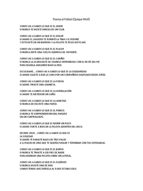 Poema Al Fútbol Pdf Arte Novela Negra Policíaca Y Suspenso