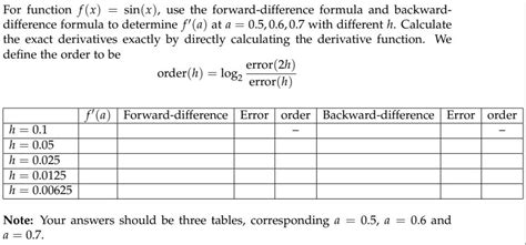 Solved Numerical Methods Please Explain How To Do The Chegg Com