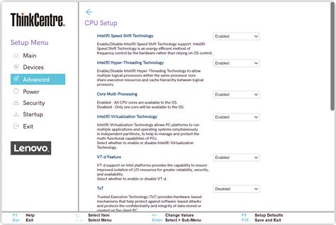 Cpu Setup Lenovo Cdrt Docs Site