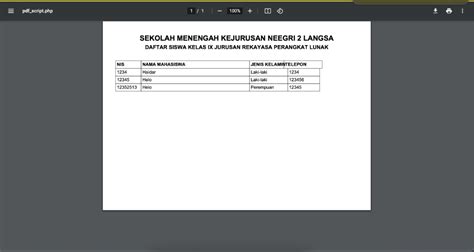 Membuat Pdf Dengan Php