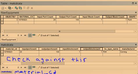 cursor comparing two tables using arcpy geographic information