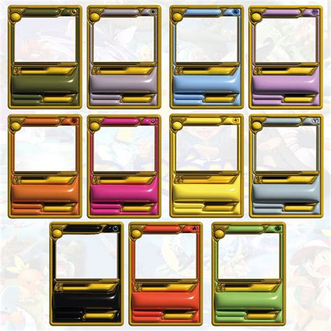 3d Pokemon Card Templates In Png And Svg For Custom Ts And Decor