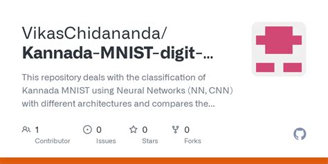 GitHub VikasChidananda Kannada MNIST Digit Classifier This Repository Deals With The
