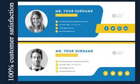 do professional clickable animated html email signatures by