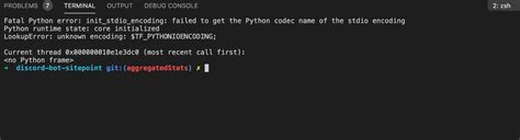 Mac Terminal Error About TF PYTHONIOENCODING