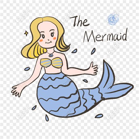 인어 귀여운 작고 귀여운 디자인 Png 일러스트 무료 다운로드 Lovepik