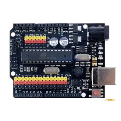 Jual Arduino Uno Ultimate Gpio Board Hitam Uno R3 Expansion Shopee Indonesia