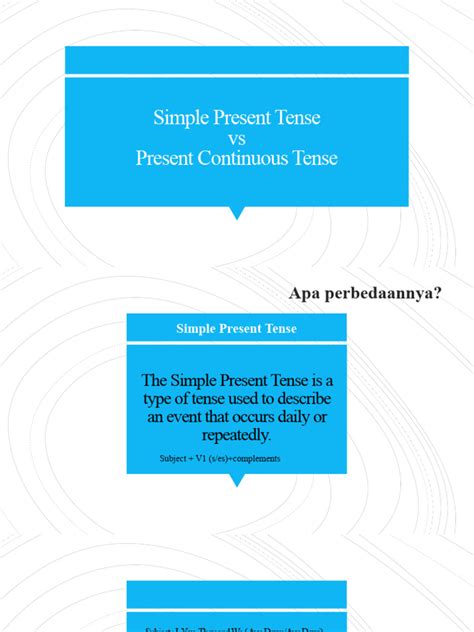 Simple Present Tense Vs Present Continuous Tense Pdf Languages