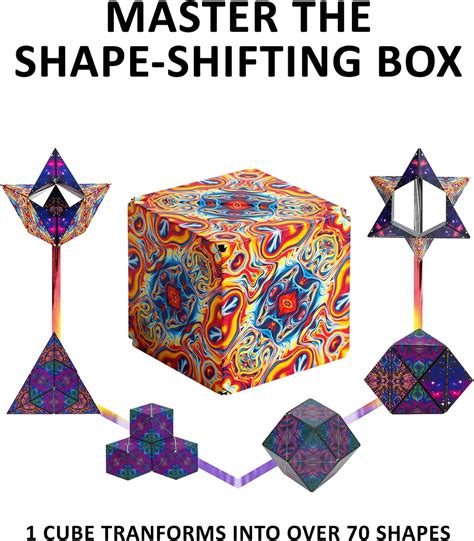 Buy Shashibo Shape Shifting Box Award Winning Patented Fidget Cube W 36 Rare Earth Magnets