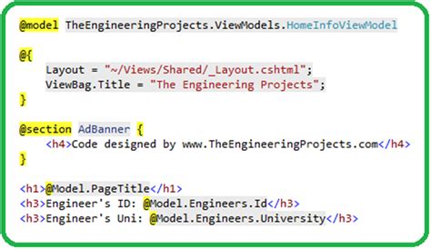 Razor Layout Views In Asp Net Core The Engineering Projects