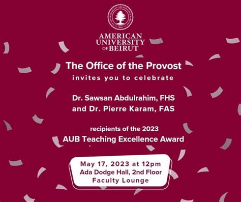 Lamia Al Husseiny On Linkedin Congratulations Dr Pierre Karam And Dr Sawsan Abdulrahim