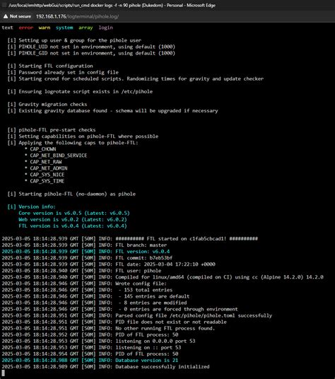 Support Pihole For Unraid Spants Repo Docker Containers Unraid
