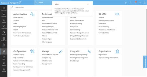 ServiceDesk Plus CMDB Integration Password Manager Pro