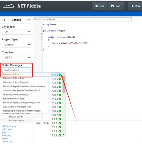 C Net开发者的福音 一个方便易用的在线net代码编辑工具net Fiddle 追逐时光者 Segmentfault 思否
