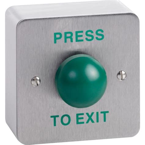 Surface Mount Contactless Exit Button With Stainless Steel Shroud Hughes Solutions