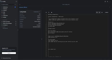 free backup network configuration tool rconfig v6 core