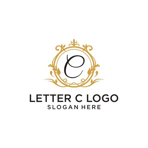 문자 C 로고 프리미엄 벡터