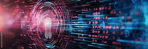 Wide Futuristic Banner Showcases Integration Of 2fa Authentication Cybersecurity Features Stock