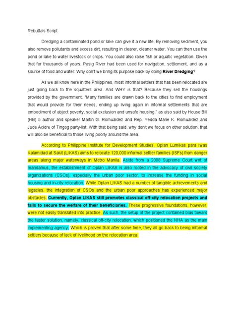 Rebuttals Script Download Free Pdf Risk Sustainability