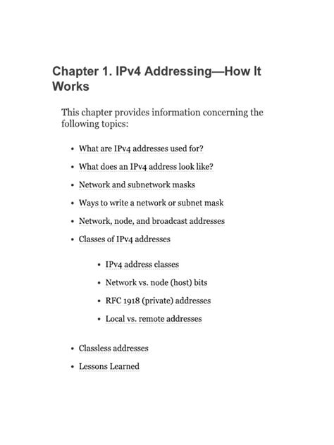 Ipv4 Addressing Scheme Pdf