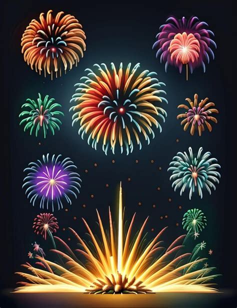 Premium Photo Happy New Year Celebrationfireworks DisplayGenerative Ai