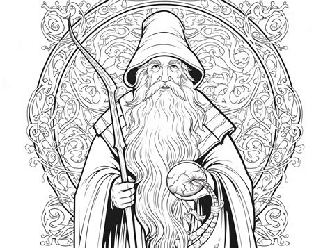 Smart Wizard To Color For Fun Coloring Page