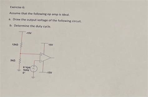 Solved Exercise Assume That The Following Op Is Chegg