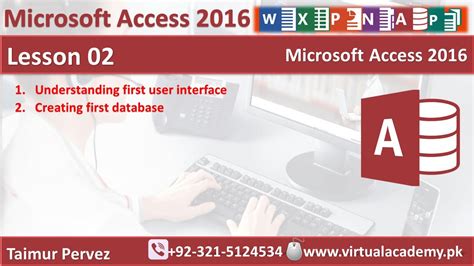 Microsoft Access 2016 Creating First Database Microsoft Access