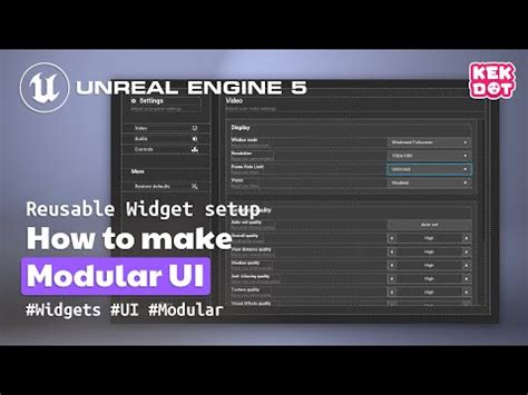How To Make Modular Widgets UI Base Parent Widgets Unreal Engine 5