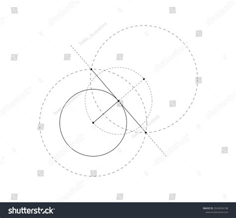 Line Tangent Circle Graphic Showing How Stock Illustration 2024054138 Shutterstock