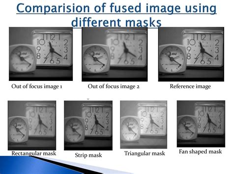 Ppt Image Fusion In Discrete Cosine Transform Domain Using Masking