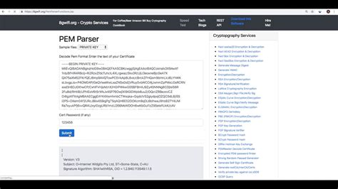 Parse Openssl Pem File Online YouTube