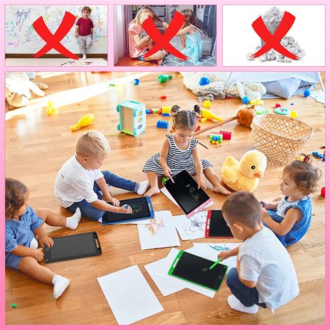 Lcd таблет за писане и рисуване деца 10 инча розов Emag Bg