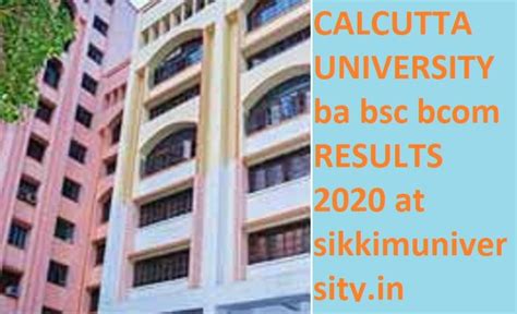 Calcutta University Results 2021 Cu Ist2nd3rd Year Bsc Bcom Ba Exam