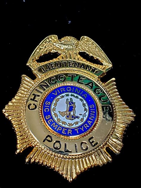 Chincoteague Virginia Police Lieutenant Collectors Badges Com