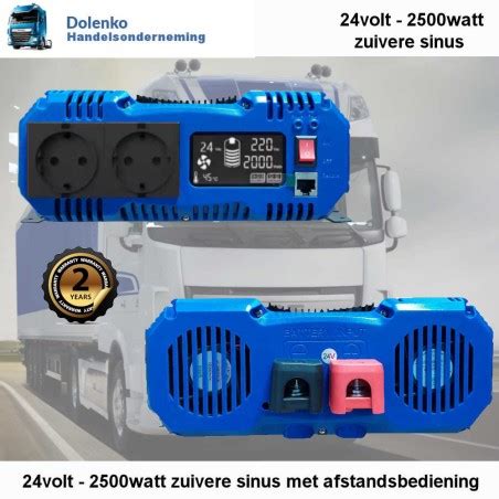 Top Kwaliteit Truck Omvormer V Dc Naar V Ac W Zuivere Sinus