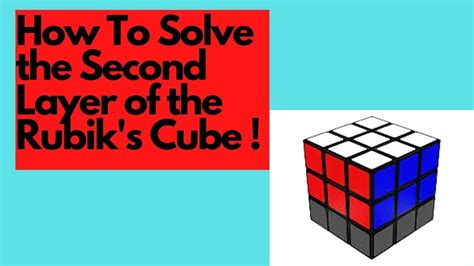 How To Solve The Second Layer Of The Rubik S Cube YouTube