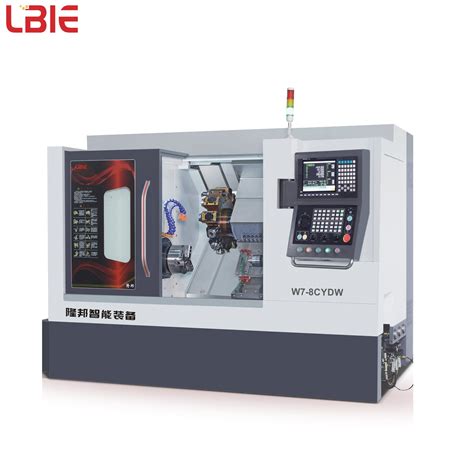 High Efficiency Cnc Lathe Equipment With Servo Tailstock Version Interpolated Y Axis Turning And