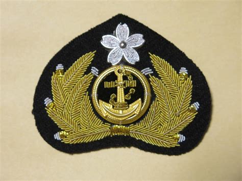 Yahoo オークション 大日本帝国海軍 帽章 複製 金モール刺繍