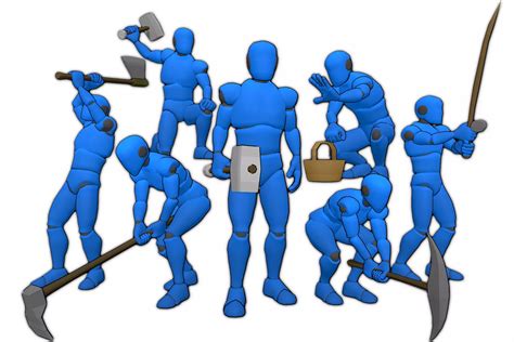 Unity Human Crafting Animations 2025 Free Daz 3d Models