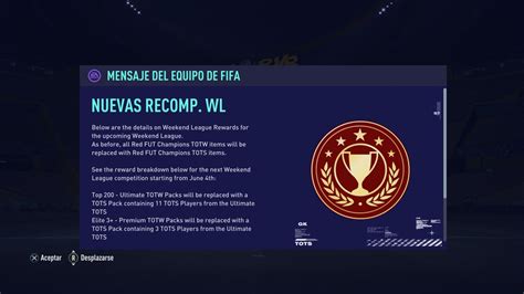 Fifa 21 Confirmadas Las Recompensas De Fut Champions Durante El Tots