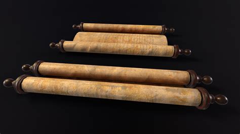 3d Model Old Medieval Scrolls Turbosquid 2174940