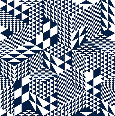 3d Cubes Seamless Pattern Vector Background Rhombus And Triangles Dimensional Blocks