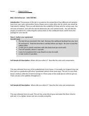 Soils Lab Accessible July Docx Name Megan Hollern BIOL 120 Online Lab SOIL TESTING
