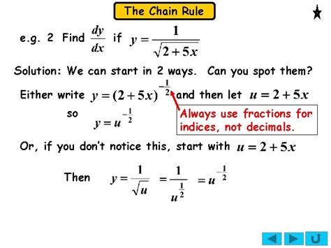 Differentiating Ex Lnx And The Chain Rule Objectives