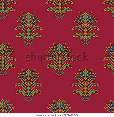 Seamless Mughal Pattern Background Design Stock Illustration 2294488243 Shutterstock