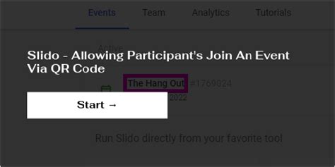 Slido Allowing Participants Join An Event Via Qr Code