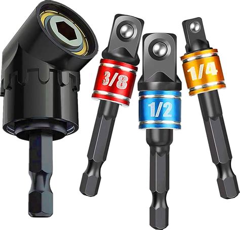Impact Grade Socket Adapter Set 3 Pcs Extension Drill Bit Socket Wrench Adapter For Impact