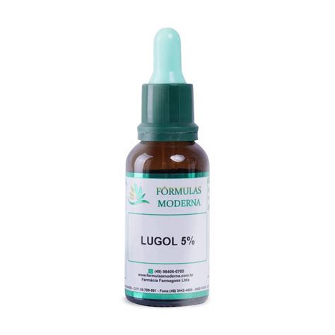 SoluÇÃo Lugol 5 30ml Formulas Moderna